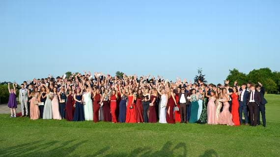 Dressed to the nines for school prom – Head heaps praise on year group ...