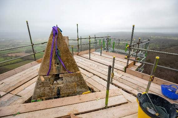 Milestone moment for Monument restoration | wellington-today.co.uk
