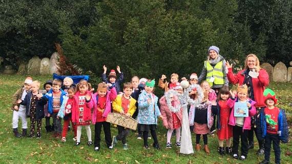 Santa calls in at IKB school | wellington-today.co.uk
