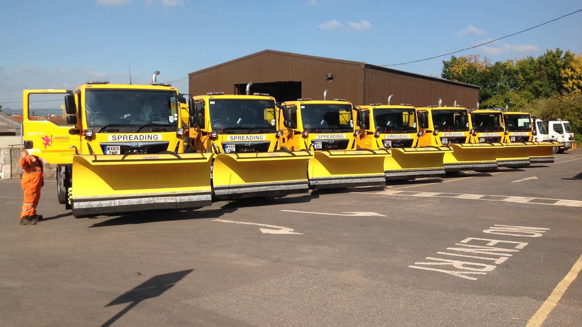 Gritters out in Somerset as temperature drops to minus 4C | wellington-today.co.uk
