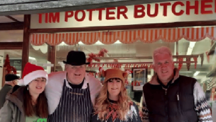 Butcher Tim and his kind customers make sure no one misses out on ...