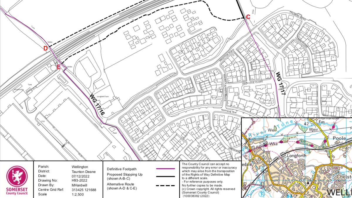 Plan to close and divert Wellington railway footpath crossing ...