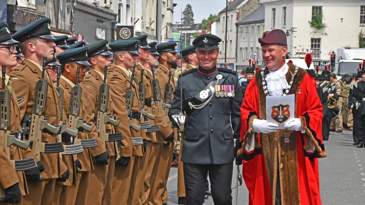 PICTURE GALLERY: The Rifles granted Freedom of Wellington | wellington ...