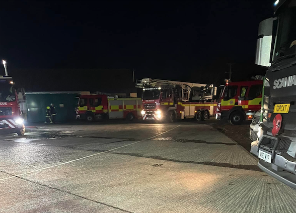 Uffculme feed mill fire prompts massive emergency services operation ...