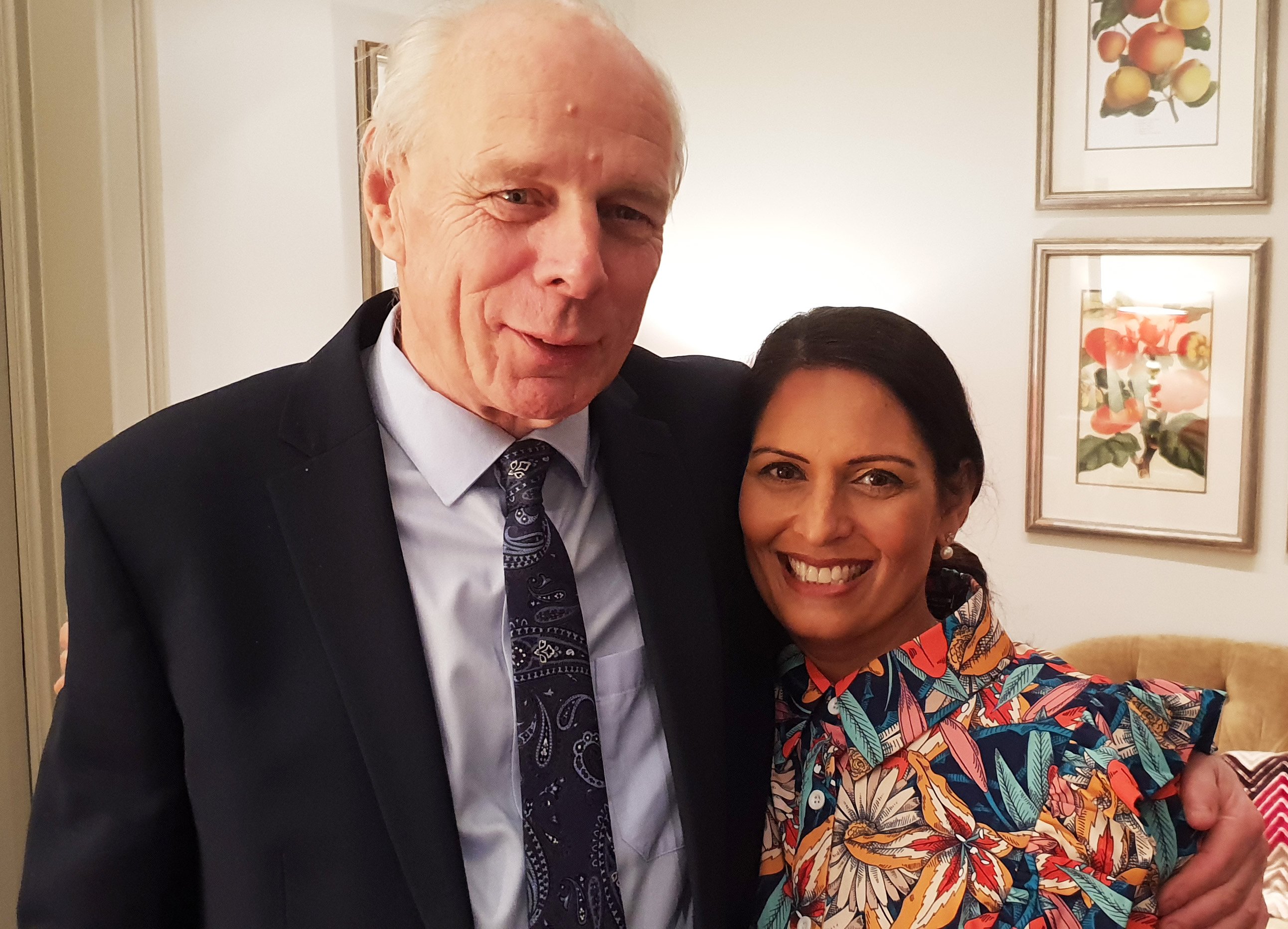 Former Home Secretary Dame Priti Patel lends support to MP Ian Liddell ...