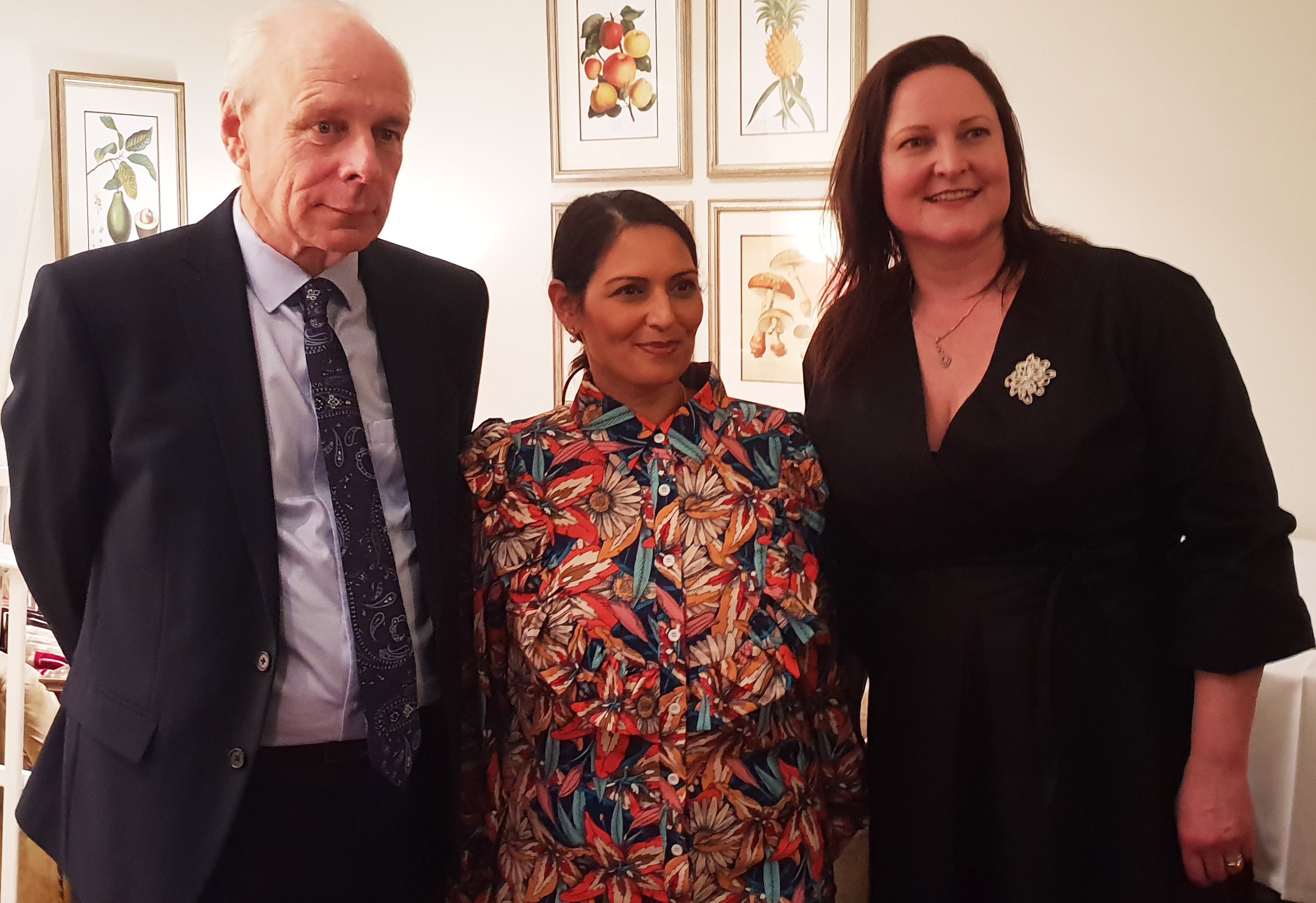 Former Home Secretary Dame Priti Patel lends support to MP Ian Liddell ...