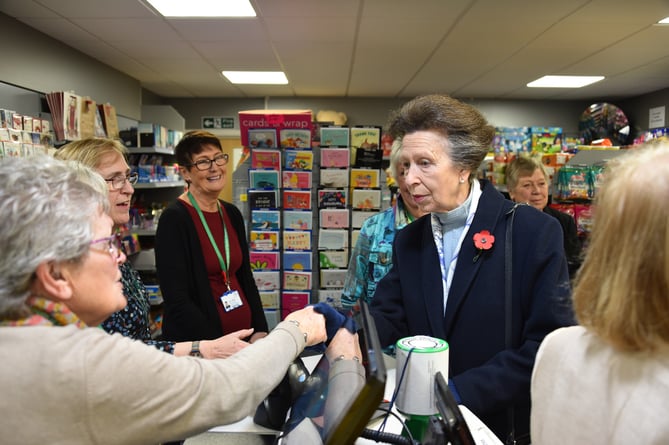 The Princess Royal visited the Musgrove and Bridgwater & Taunton ...