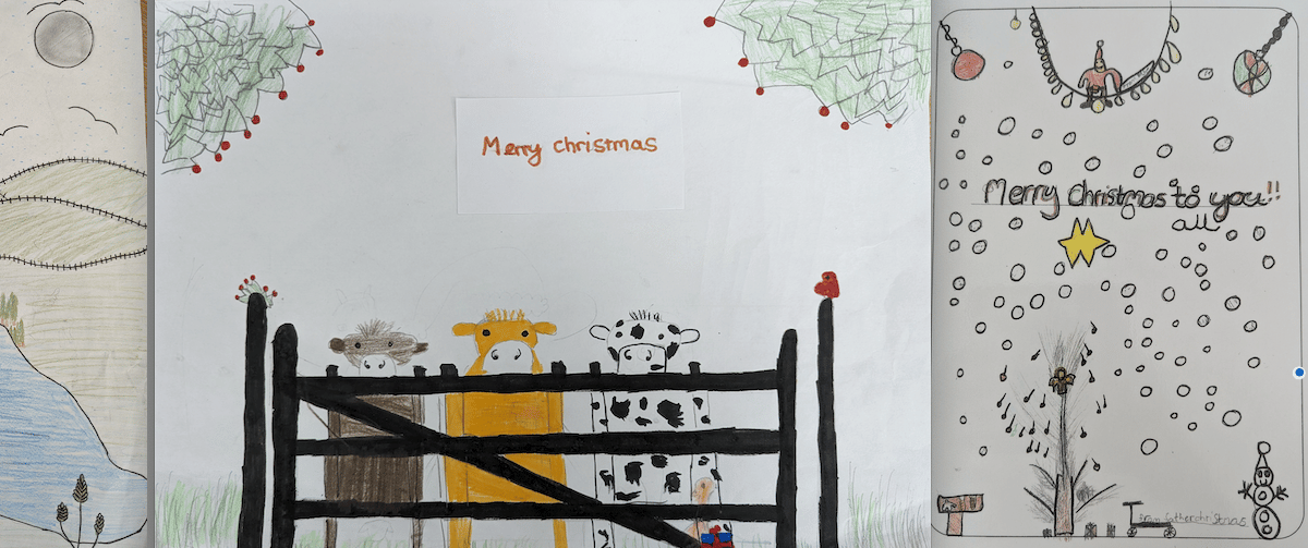 Winning pupils announced in MP Rachel Gilmour design a Christmas card ...