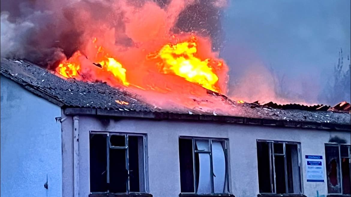 Three fire engines tackle blaze in derelict building near Comeytrowe ...