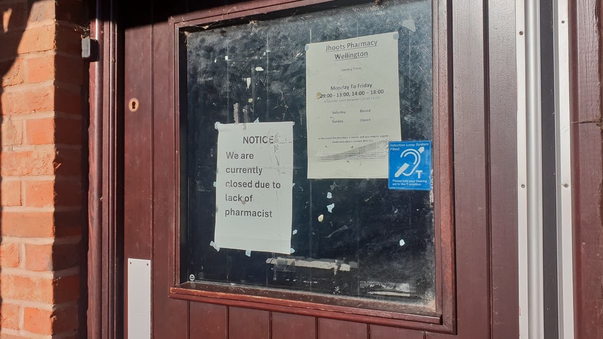 NHS refuses to accept Wellington pharmacy has closed | wellington-today ...